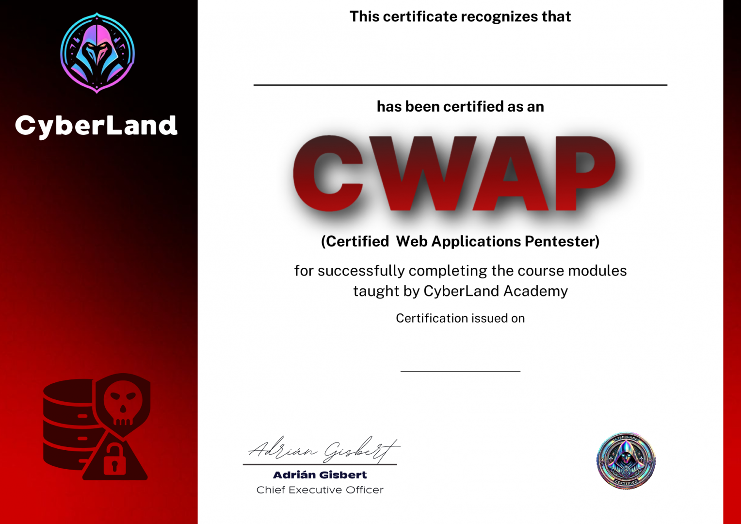 Certified Web Applications Pentester (CWAP) – CyberLand